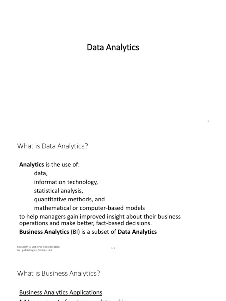 Data Analytics | PDF | Analytics | Level Of Measurement
