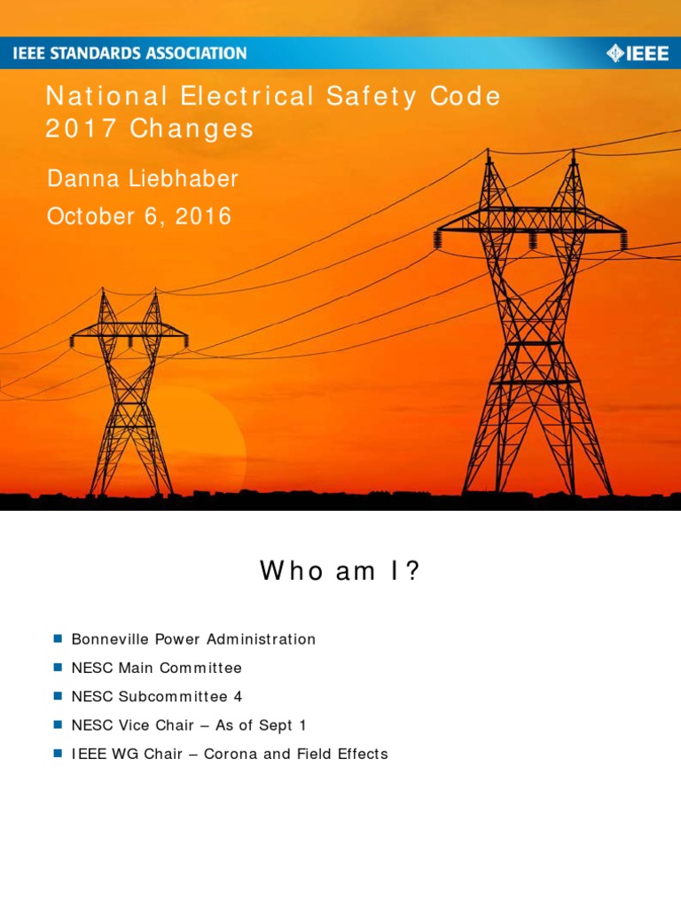 Liebhaber NESC 2017 Changes | PDF | Insulator (Electricity ...
