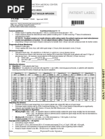 Yale Insulin Infusion Protocol | PDF | Insulin | Intravenous Therapy