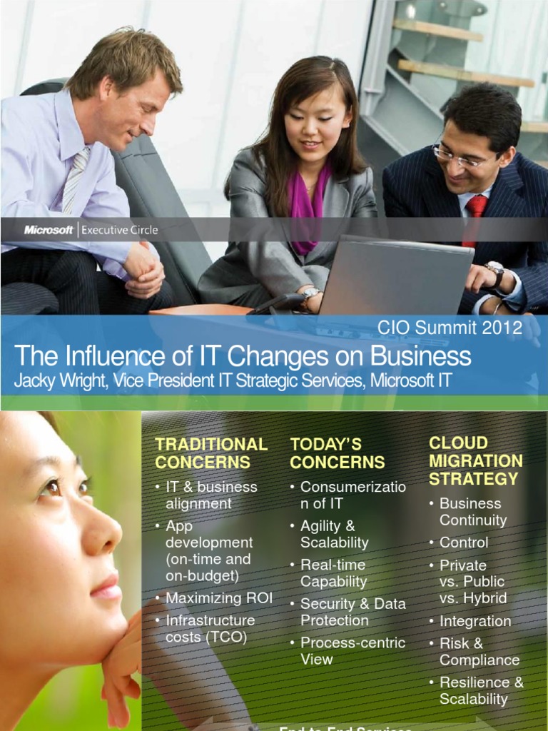 The Influence of IT Changes On Business: CIO Summit 2012 | PDF | Cloud ...