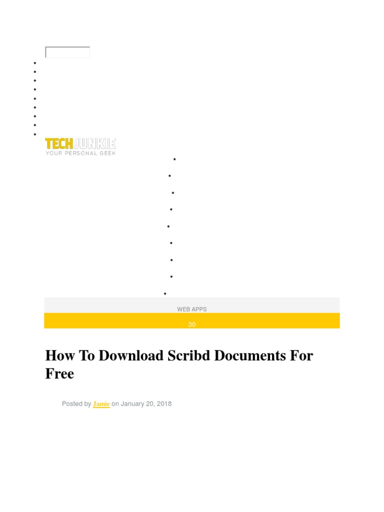 How To Download Scribd Documents For Free: MAC Windows Iphone Android Web Apps Security Gaming ...