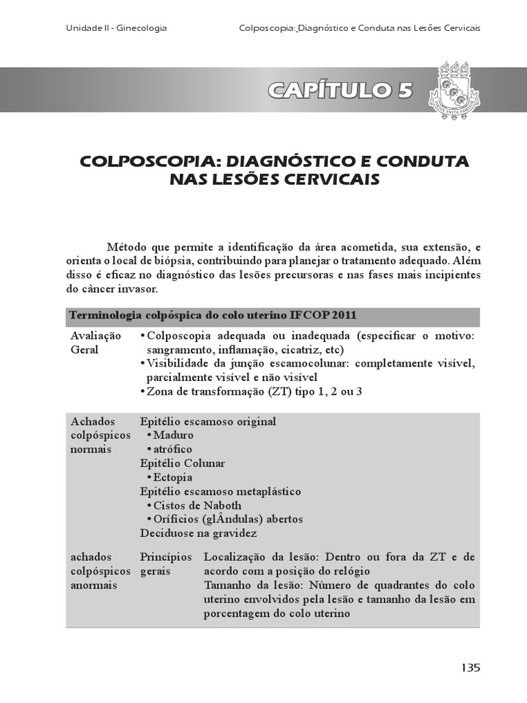 Colposcopia: Uma Visão Geral de seu Papel no Diagnóstico e Manejo de ...