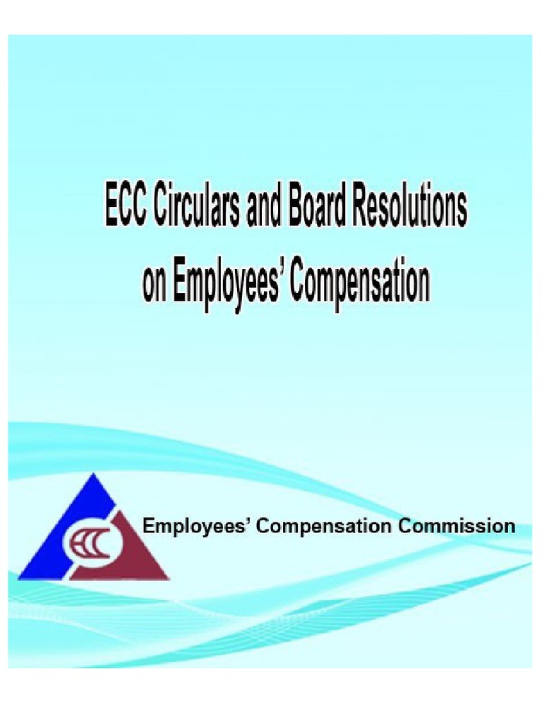ECC Circulars on Employee Compensation | PDF | Negligence | Employment