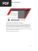 Autodesk 2017 Product Keys List | PDF | Autodesk | Software Industry