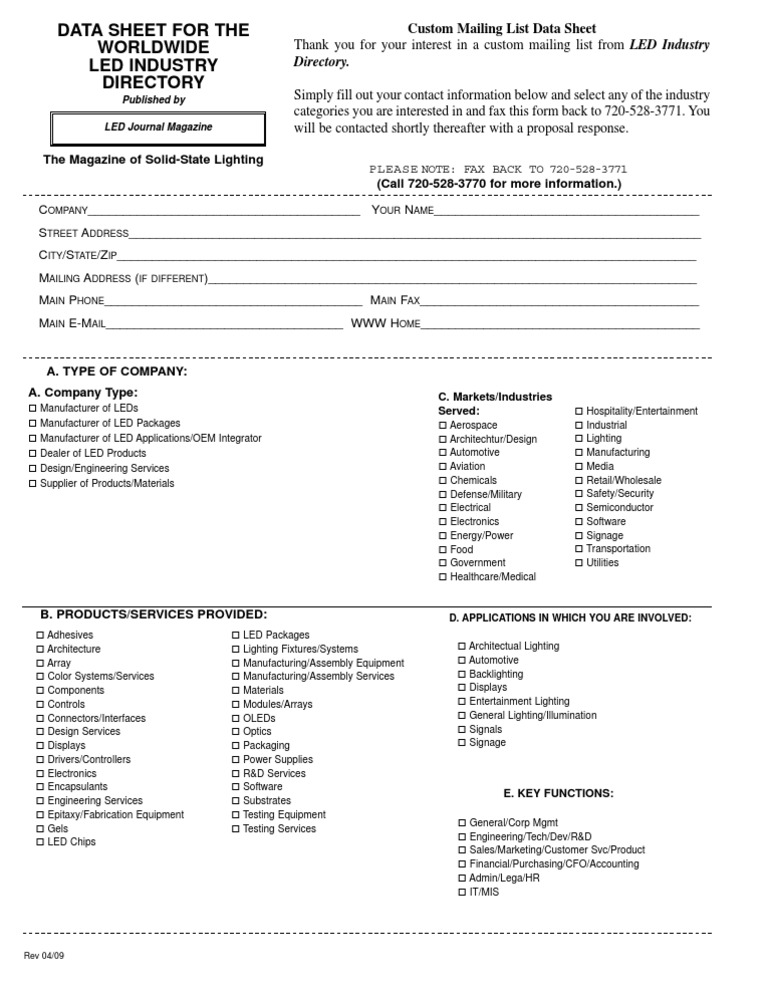 LED Data Sheet | PDF | Light Emitting Diode | Lighting