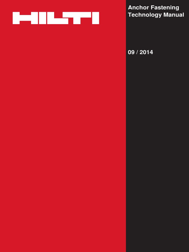 Hilti Anchor Manual - FTM PDF | PDF | Screw | Anchor