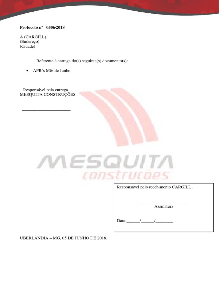 Protocolo de Entrega de Documentos