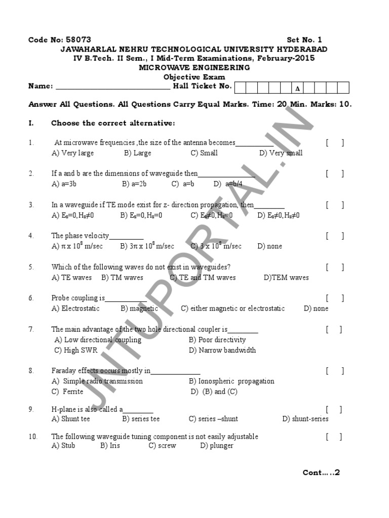 Microwave Engineering - Textmark | PDF | Waveguide | Microwave