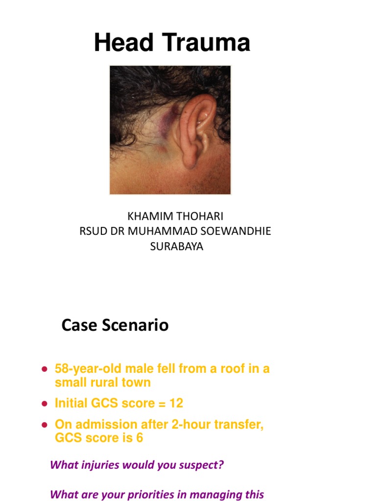 Head Trauma: Khamim Thohari Rsud DR Muhammad Soewandhie Surabaya | PDF | Traumatic Brain Injury ...