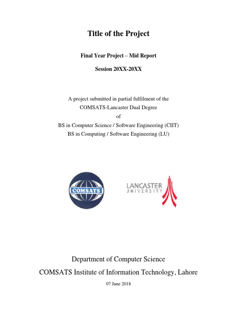 Final Year Project Report Style Guide | PDF | Page Layout | Bibliography