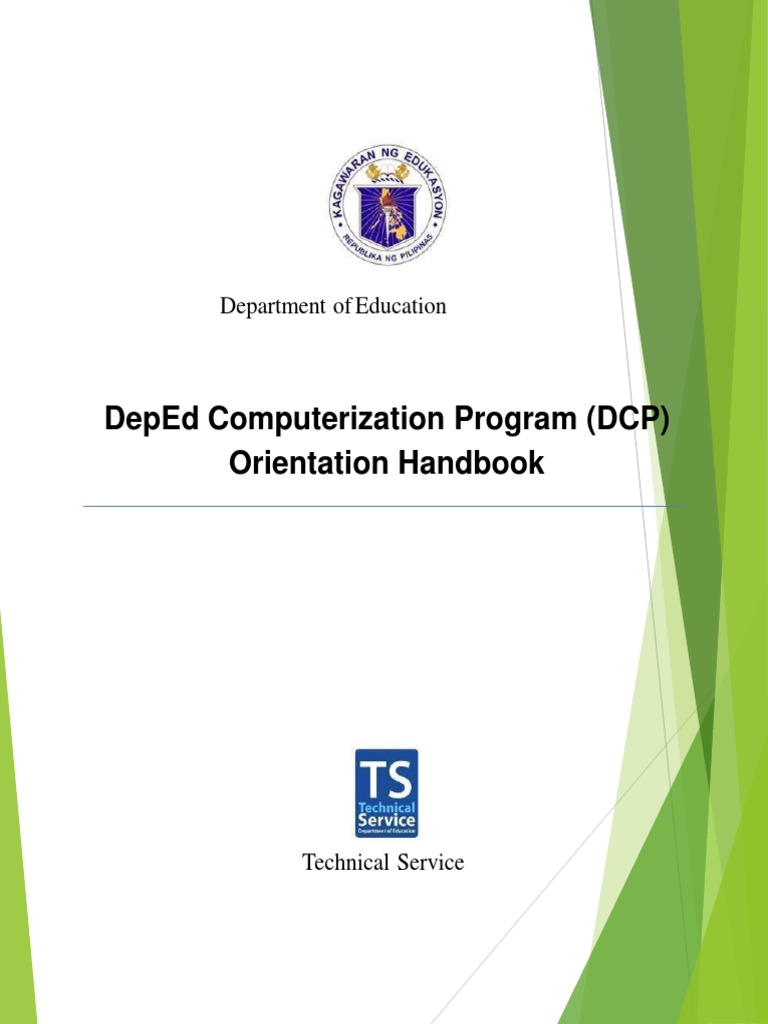 Deped Computerization Program (DCP) Orientation Handbook: Department of ...