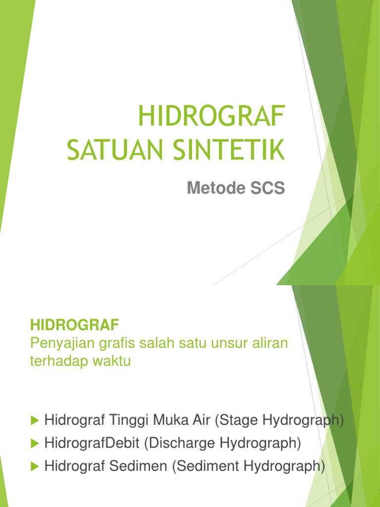 Hidrograf Satuan Sintetik: Metode SCS | PDF | Surface Runoff ...