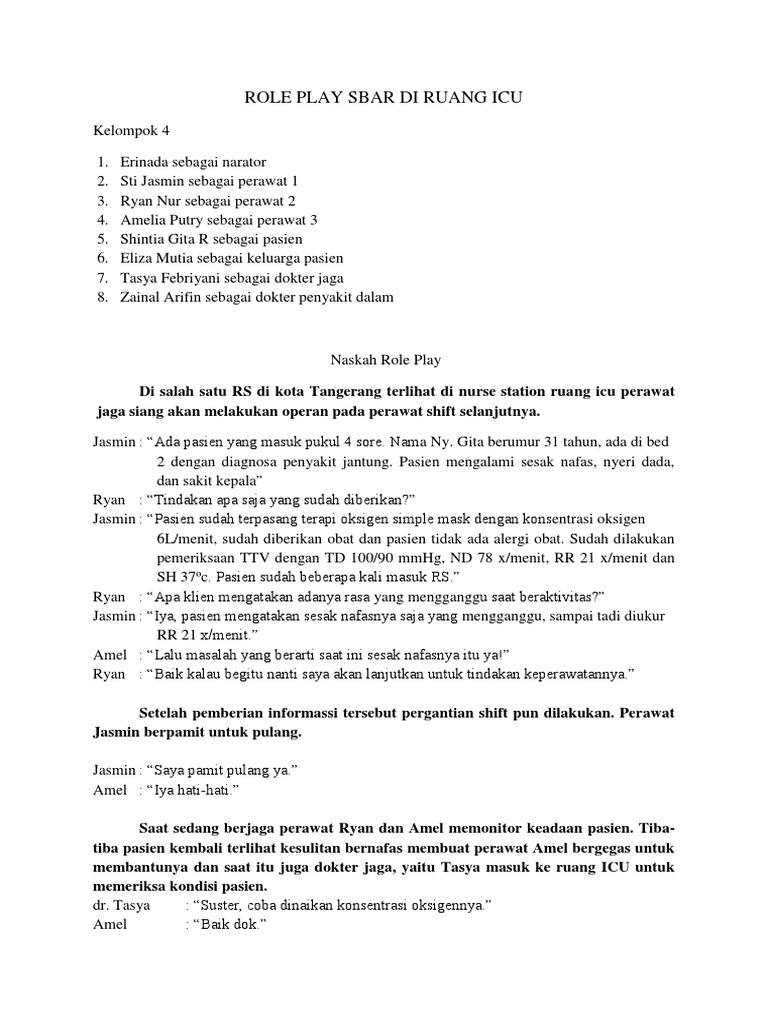 Roleplay Sbar Fix | PDF