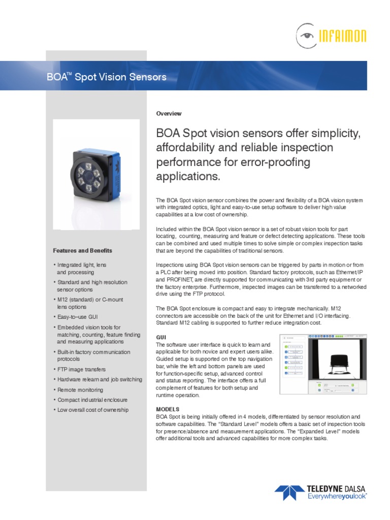 Dalsa Boa Spot | PDF | Communications Protocols | Embedded System