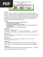 Summer Holiday Homework Cover Page | PDF | Homework | Http Cookie