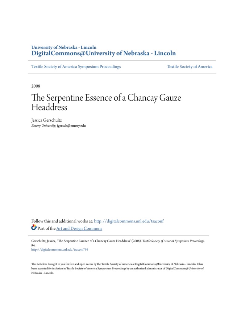 The Serpentine Essence of A Chancay Gauze Headdress | PDF | Weaving | Loom