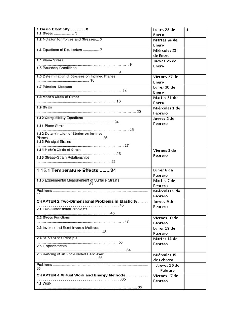 1 Basic Elasticity | PDF | Bending | Stress (Mechanics)