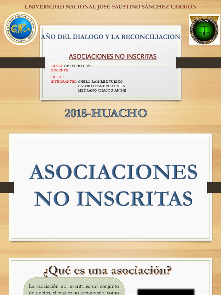 Asociaciones No Inscritas en Perú | PDF | Conceptos legales | Virtud