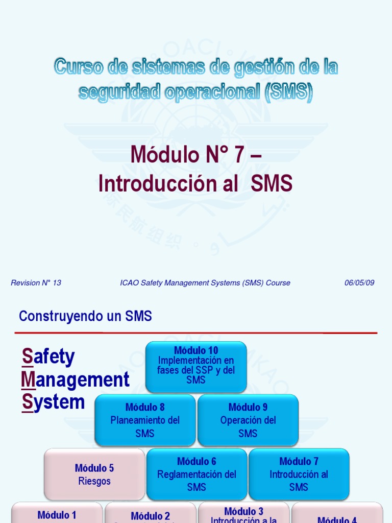 Introducción a los Sistemas SMS OACI | PDF | Calidad (comercial) | La ...