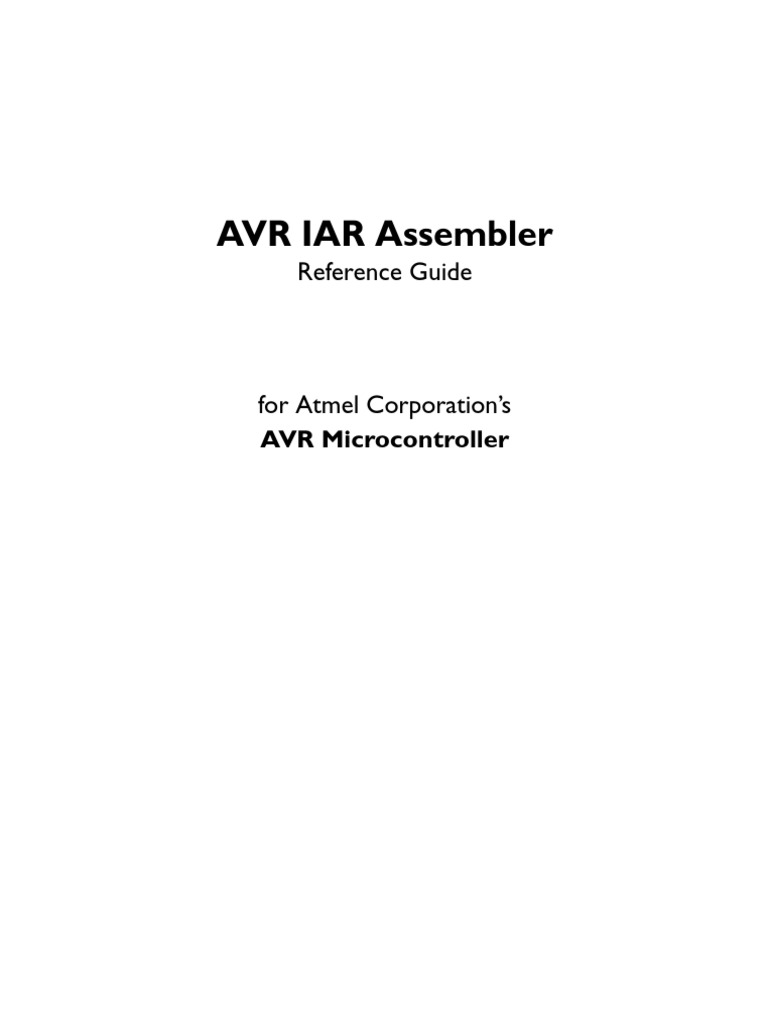 EWAVR AssemblerReference | PDF | Assembly Language | String (Computer Science)