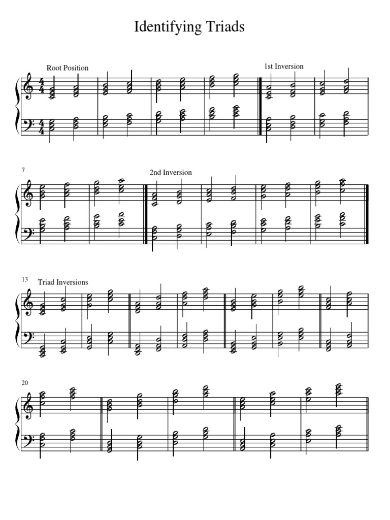 Identifying Triads | PDF