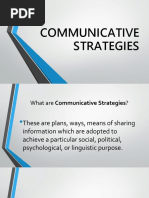 7 Types of Communicative Strategies | PDF | Nonverbal Communication ...