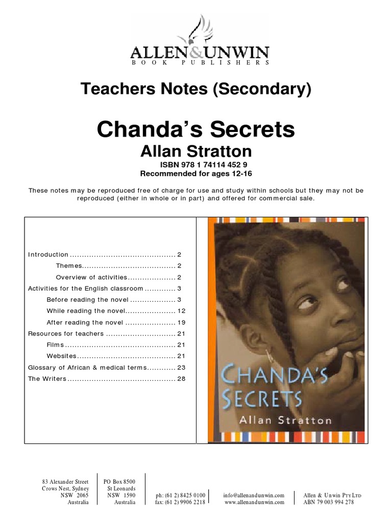 Chanda's Secrets: Teachers Notes (Secondary) | PDF | Olaudah Equiano