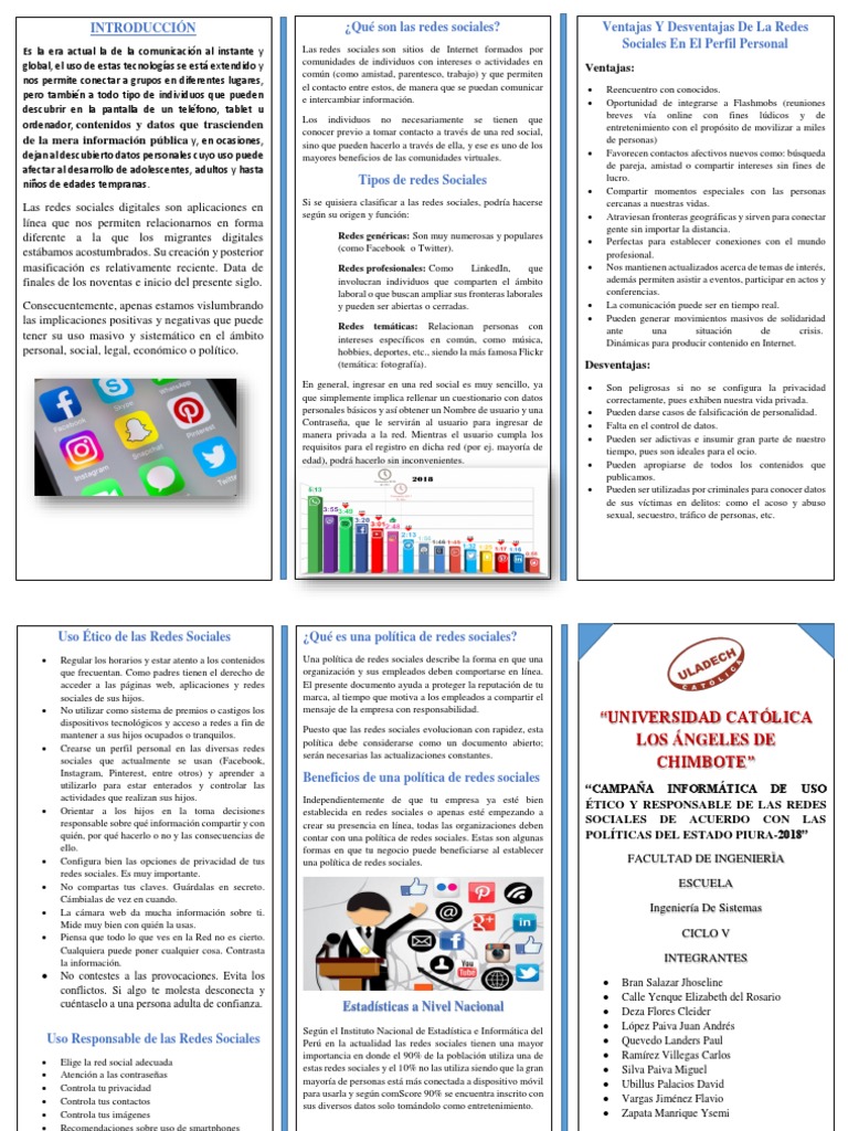TRIPTICO.pdf | Red social | Servicio de redes sociales