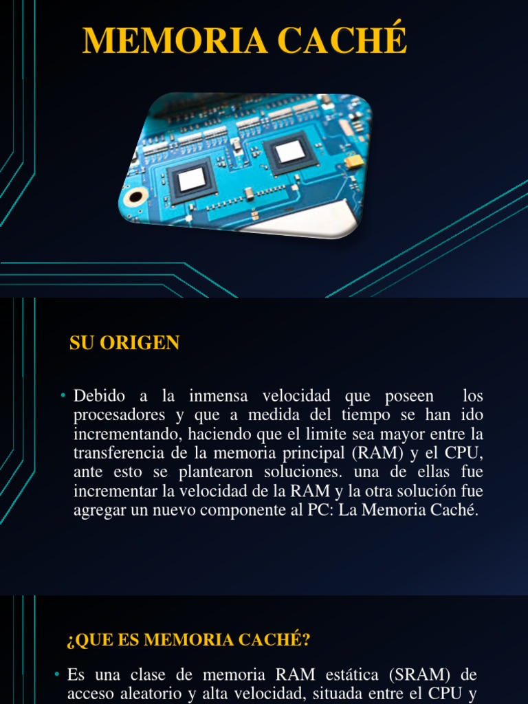 Memoria Caché | Caché (Computación) | Almacenamiento de datos de la ...