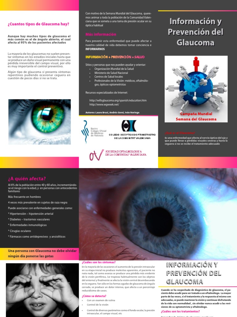 Triptico Upao PDF | PDF | Glaucoma | Especialidades Medicas