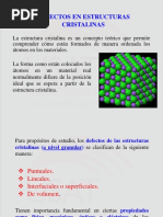 Defectos e Imperfecciones en Materiales | PDF | Dislocación ...