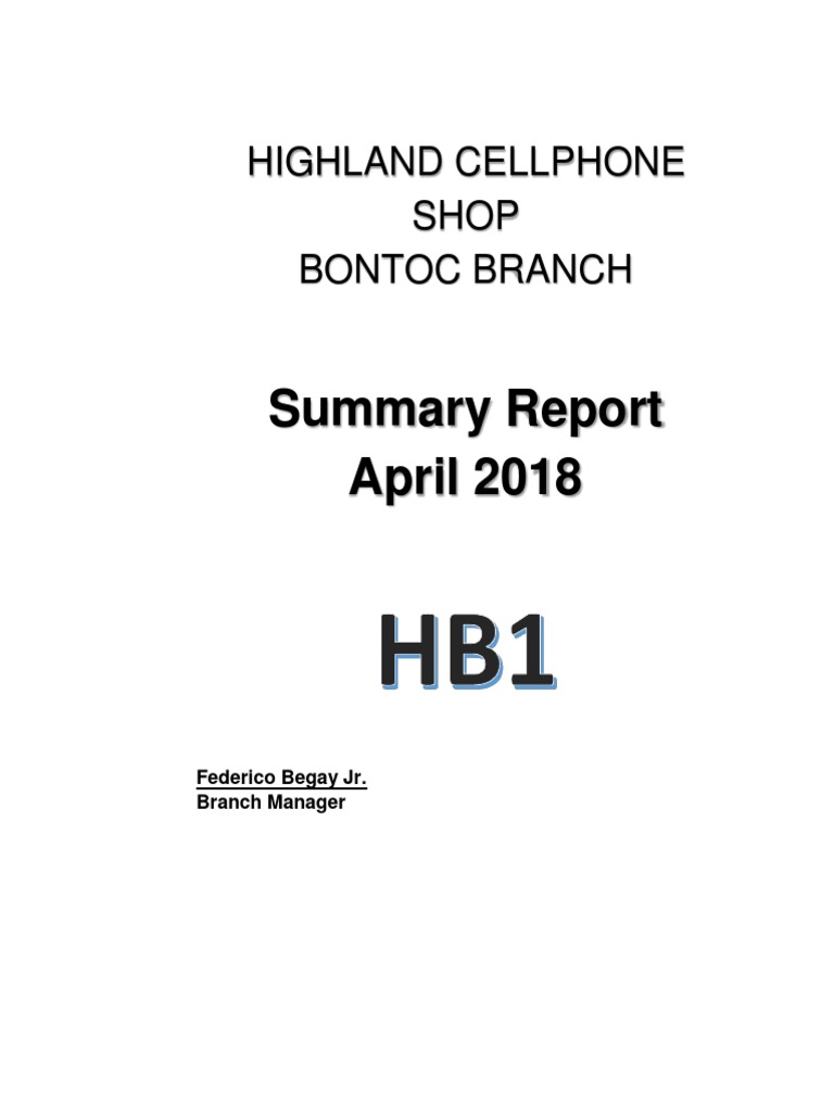 Report Cover Page | PDF