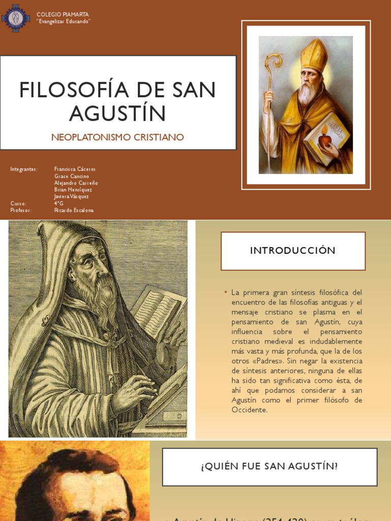 Filosofìa De San Agustín Terminado Pdf Agustín De Hipopótamo Verdad