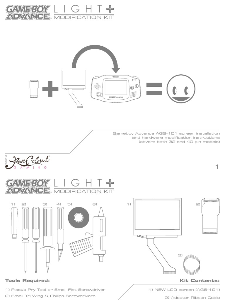 Gba Back Light Instructions v41 PDF | PDF