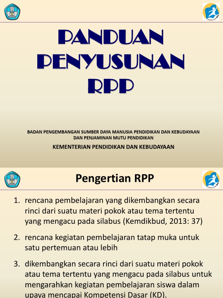 Rambu-Rambu Penyusunan RPP | PDF
