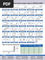 Bs 8666 Reinforcement Shape Codes | PDF