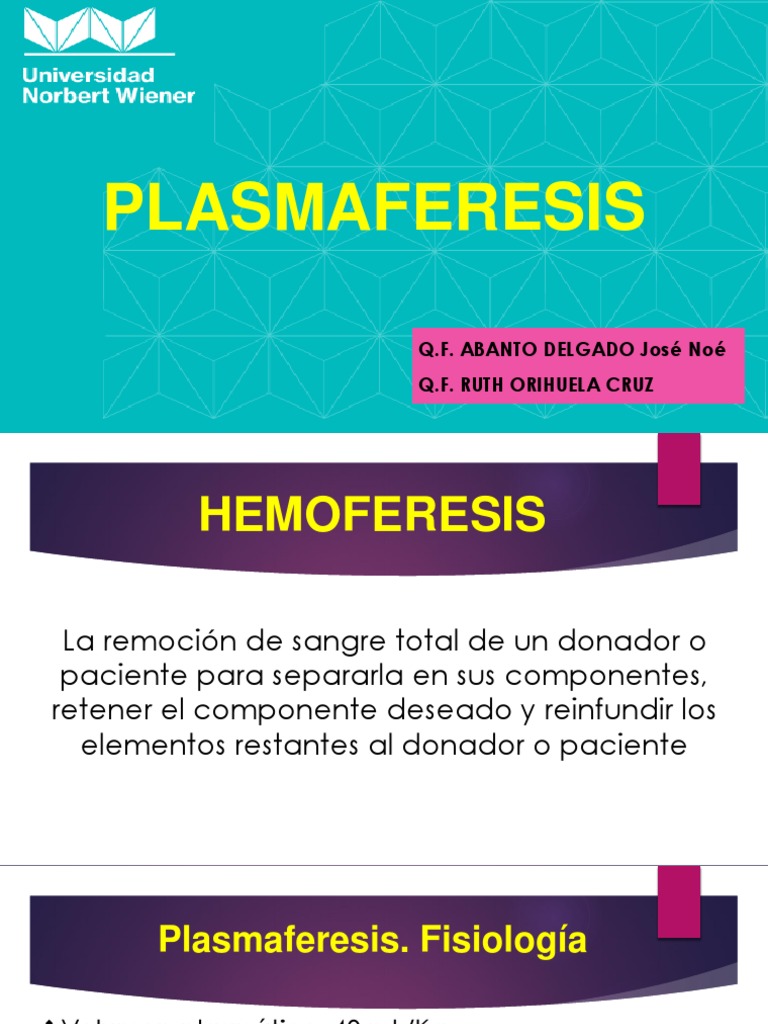 001 Plasmaferesis | PDF | Especialidades Medicas | Inmunología