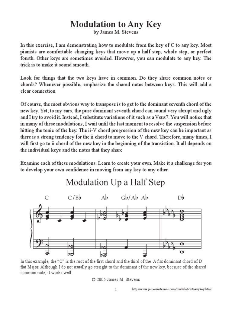 Modulation To Any Key PDF | PDF