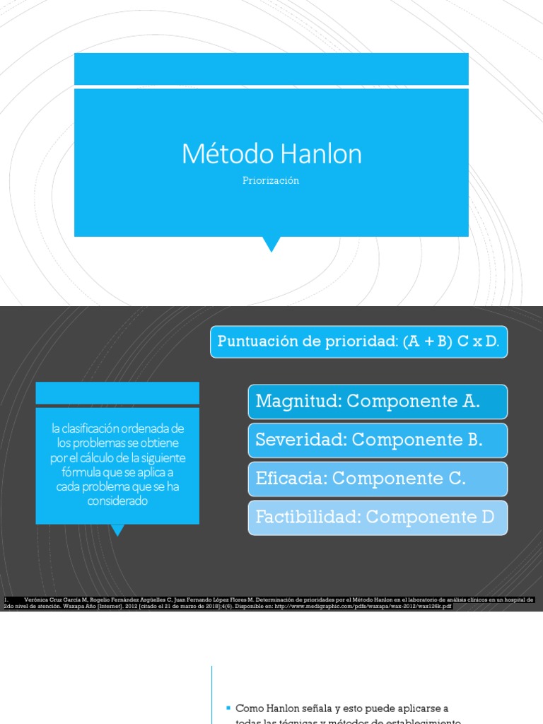 Método Hanlon para Priorizar Problemas de Salud | PDF | Hospital ...
