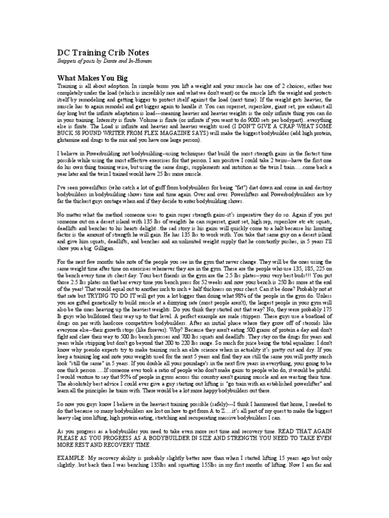 DC Training Insights by Dante Trudel | PDF | Weight Training | Strength ...