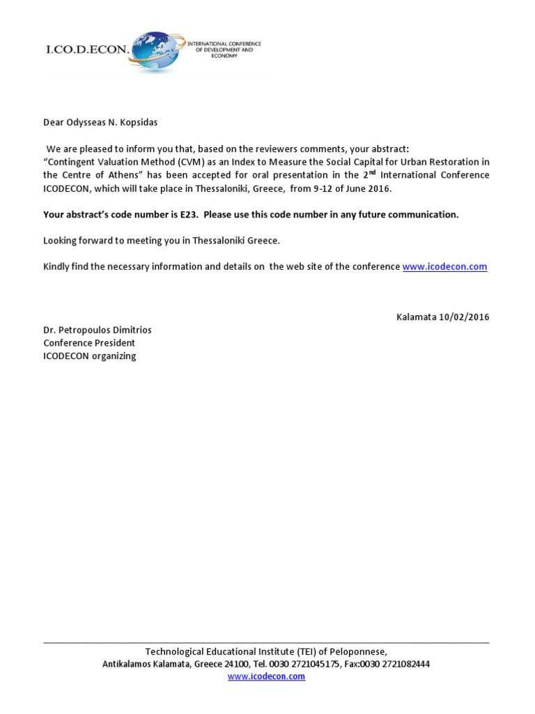 Your Abstract's Code Number Is E23. Please Use This Code Number in Any ...