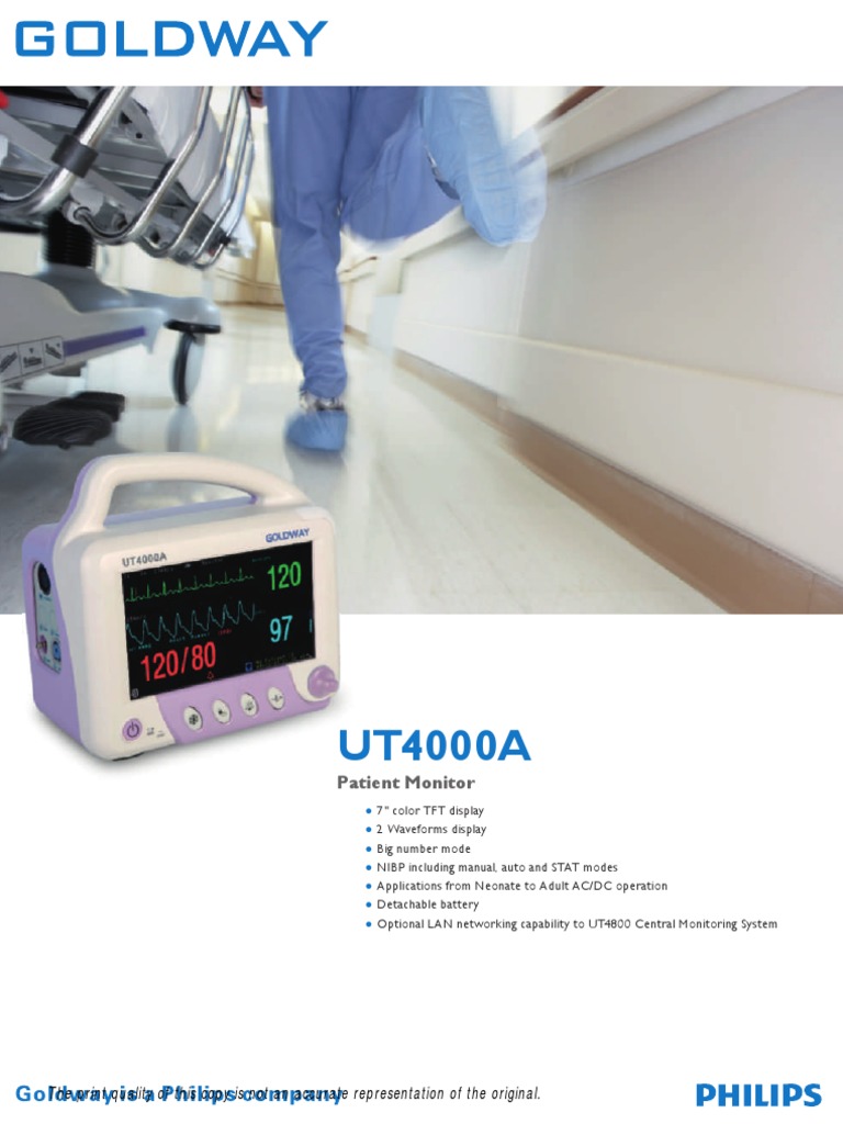 Goldway UT4000A Patient Monitor Specs | PDF