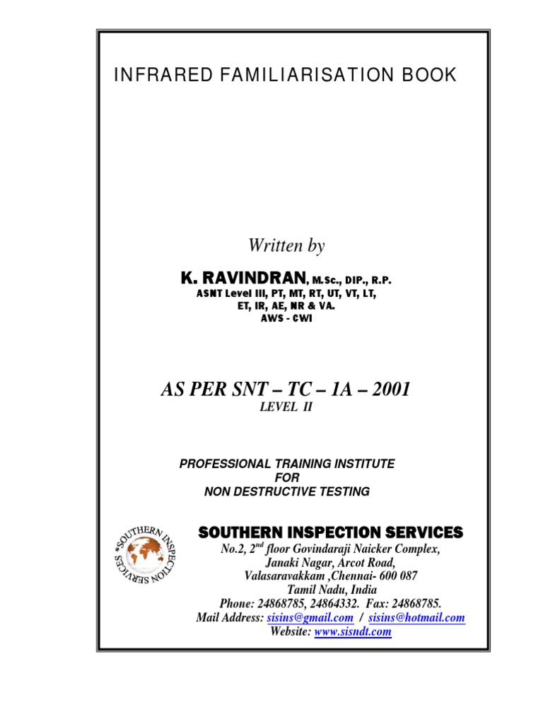 Ir Familiarisation Book (Ir Level II N Book) | PDF | Infrared ...