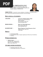 Liezel Ann Palo - Resume | PDF | Educational Psychology | Communication