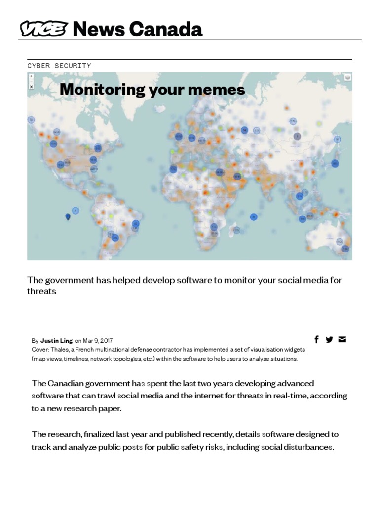 Monitoring Memes: Gov't Develops Social Media Surveillance Software ...