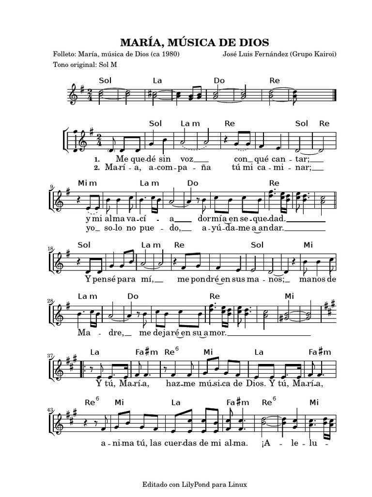 Maria Musica de Dios C | PDF | Ocio