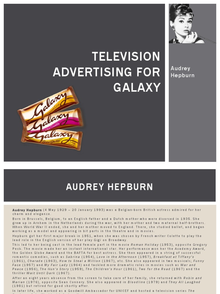 TV Advertising For Galaxy Chocolate | PDF | Silk | Textiles