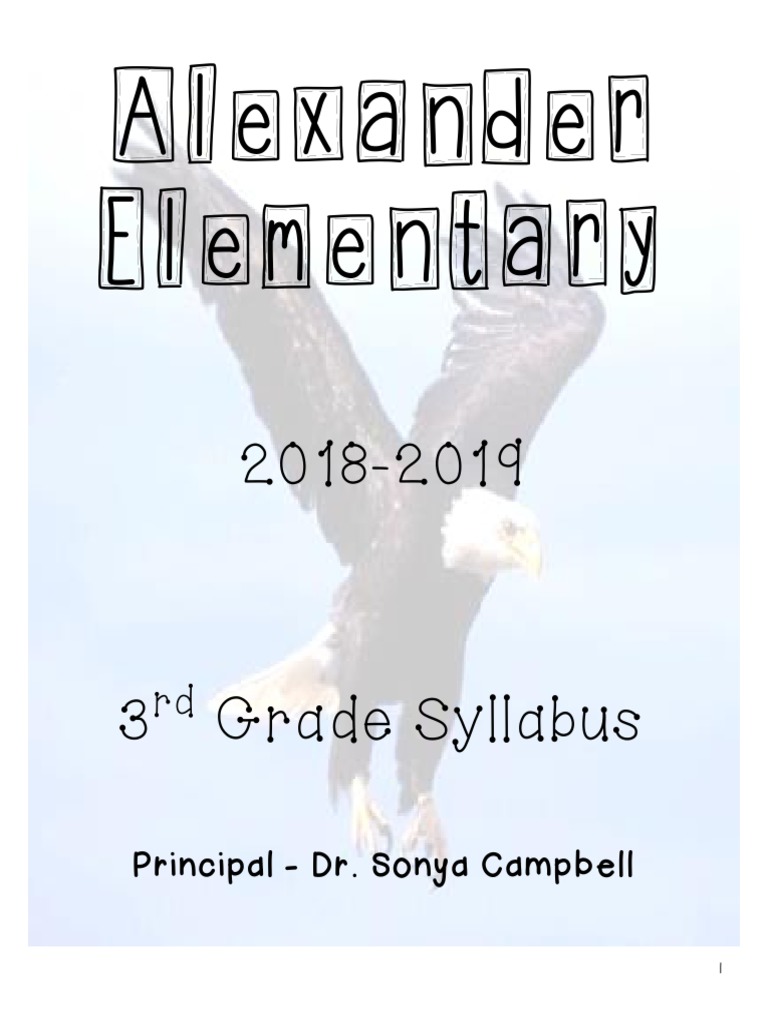 Third Grade Syllabus 18-19 | PDF | Division (Mathematics) | Multiplication