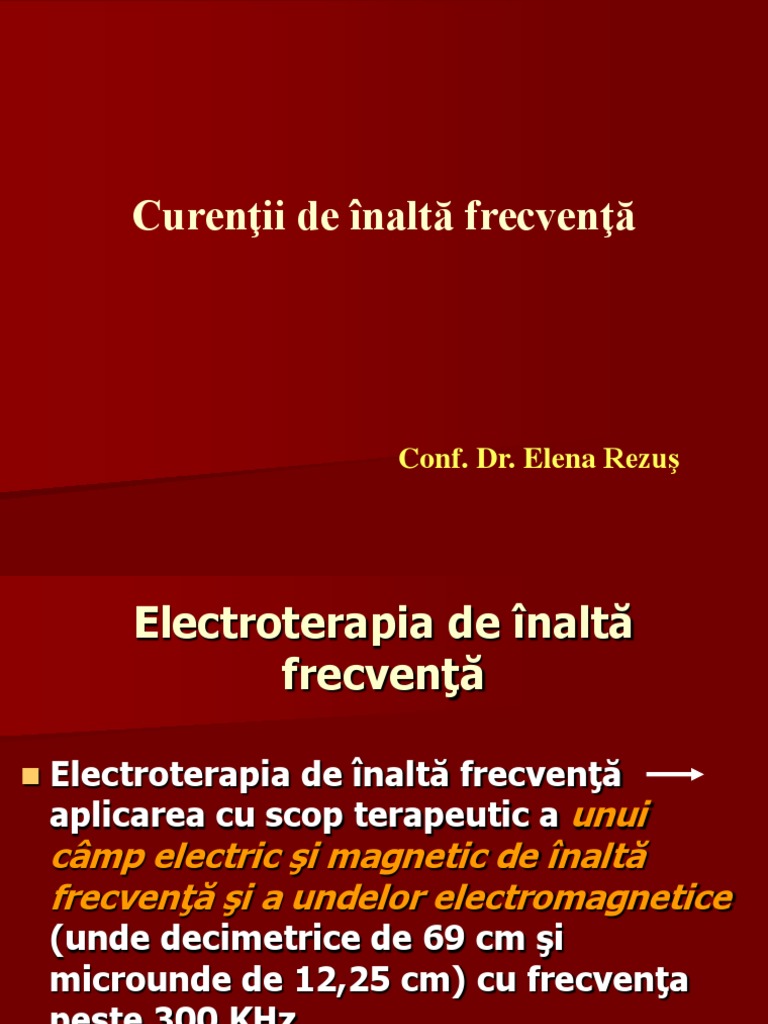 Curentii de Inalta Frecventa | PDF