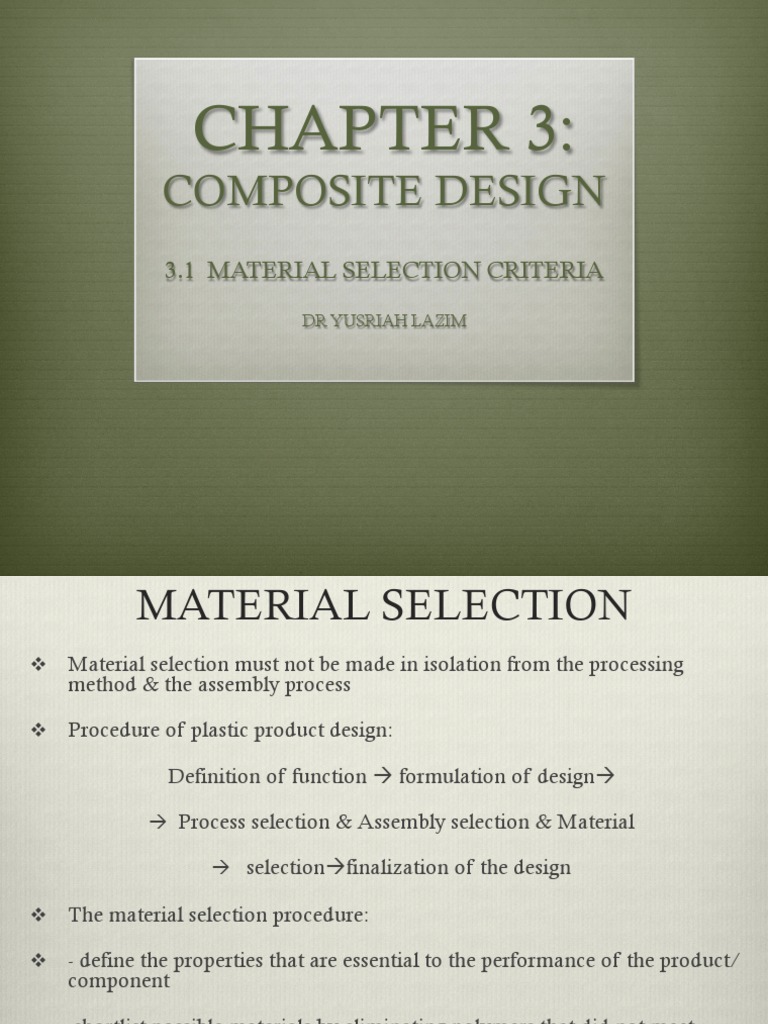 Material Selection Part 2 | PDF | Composite Material | Thermoplastic